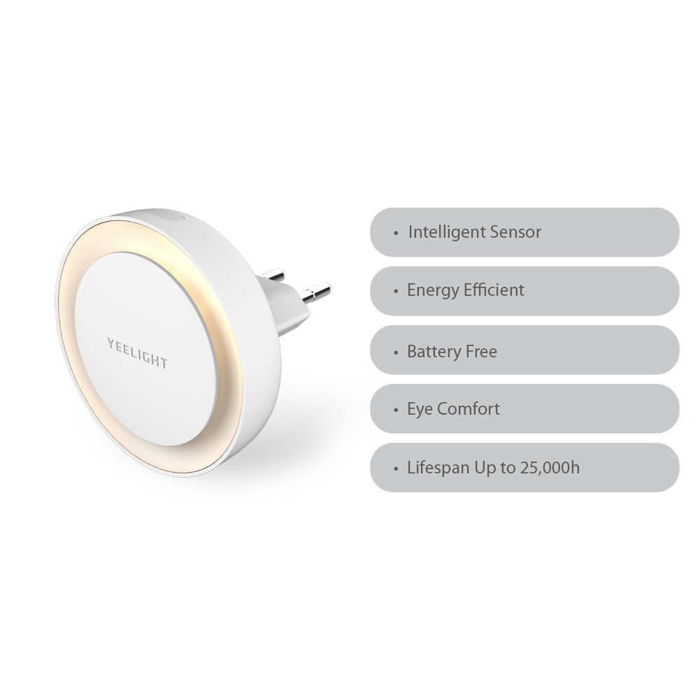 Yeelight Plug-in Sensor LED Nightlight with Smart Sensor Wardrobe ...