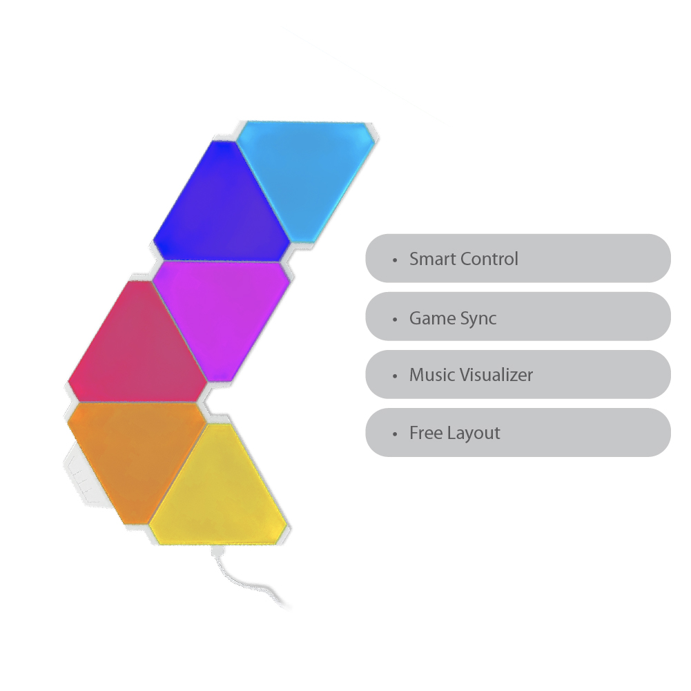 Yeelight Smart RGB LED Light Panels Nanoleaf Lamp | WiFi Connection ... Yeelight Smart RGB LED Light Panels Nanoleaf Lamp | WiFi Connection ...